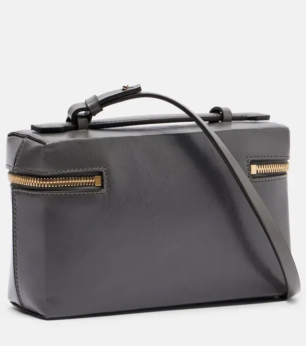 Victoria Beckham Small Leather Vanity Bag - Grey