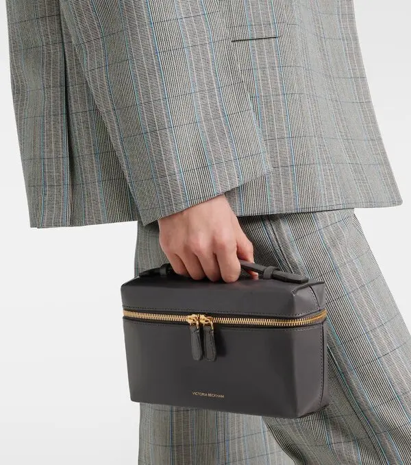 Victoria Beckham Small Leather Vanity Bag - Grey