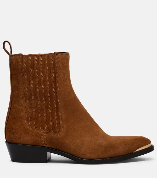 Isabel Marant Étoile Delano 35 Suede Ankle Boots - Brown