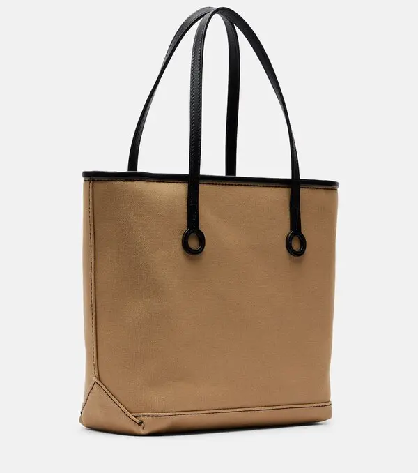 JW Anderson Leather-trimmed Canvas Tote - Beige