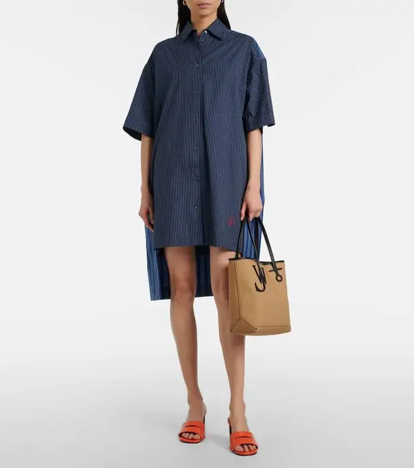 JW Anderson Leather-trimmed Canvas Tote - Beige