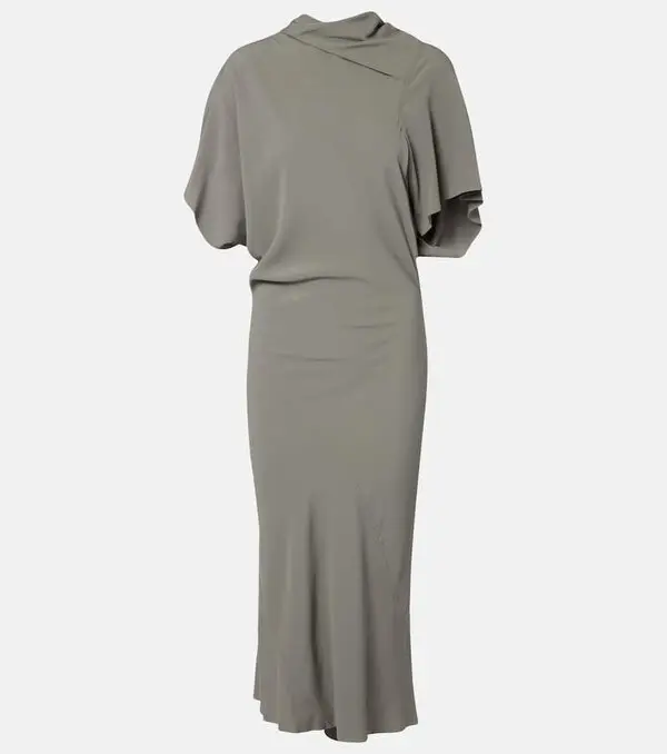 Rick Owens Seb Draped Midi Dress