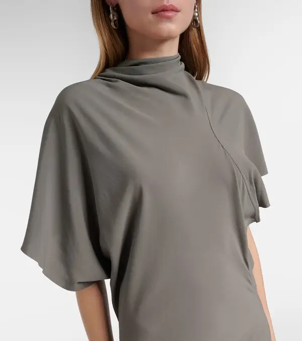 Rick Owens Seb Draped Midi Dress