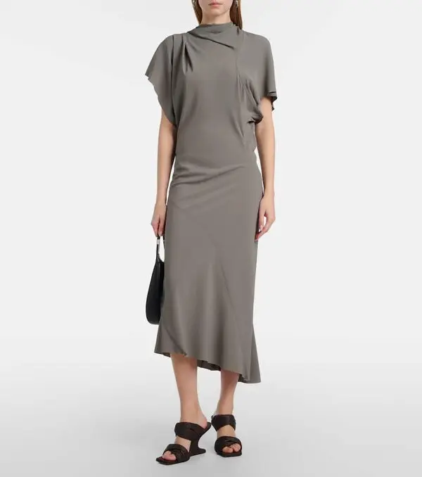 Rick Owens Seb Draped Midi Dress