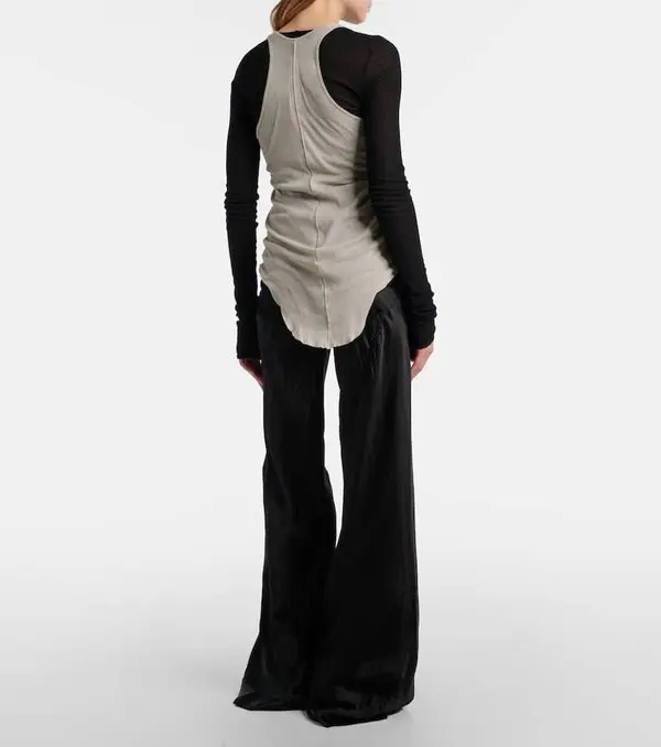 Rick Owens Bias Wide-leg Pants - Black