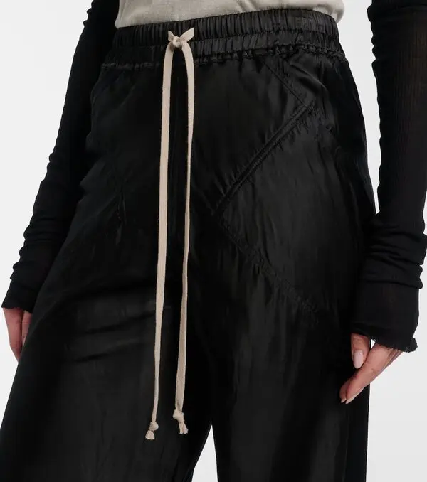 Rick Owens Bias Wide-leg Pants - Black