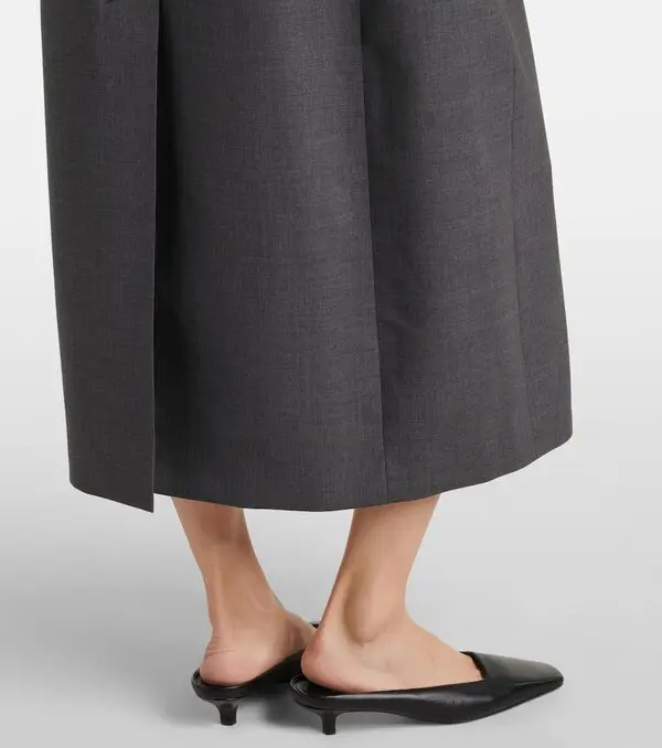 RÓHE Double-breasted Virgin Wool Coat - Grey