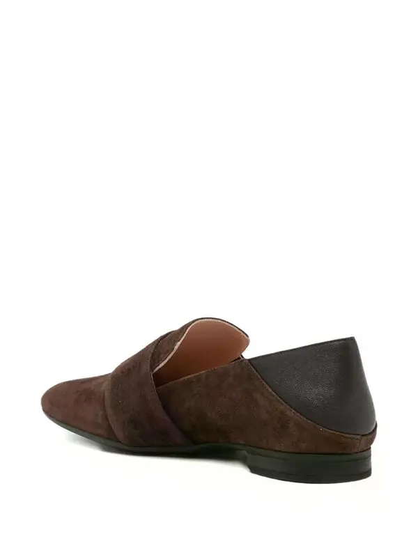 Bally Buckle Detail Loafers - Brown
