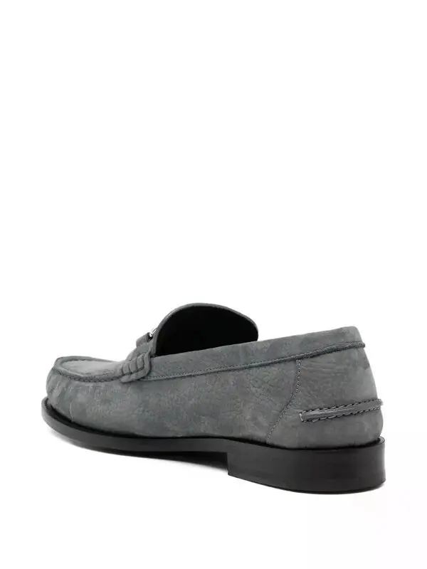 Versace Logo Penny Loafers
