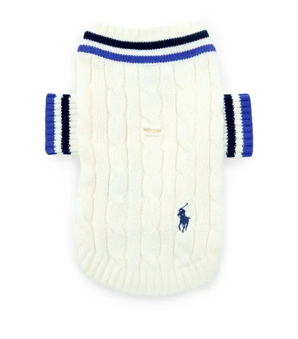 Ralph Lauren Cotton Cricket Dog Sweater