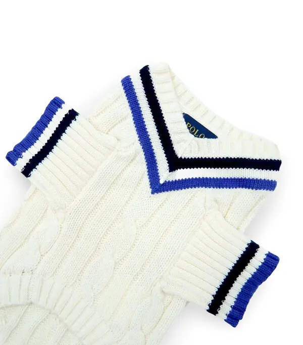 Ralph Lauren Cotton Cricket Dog Sweater