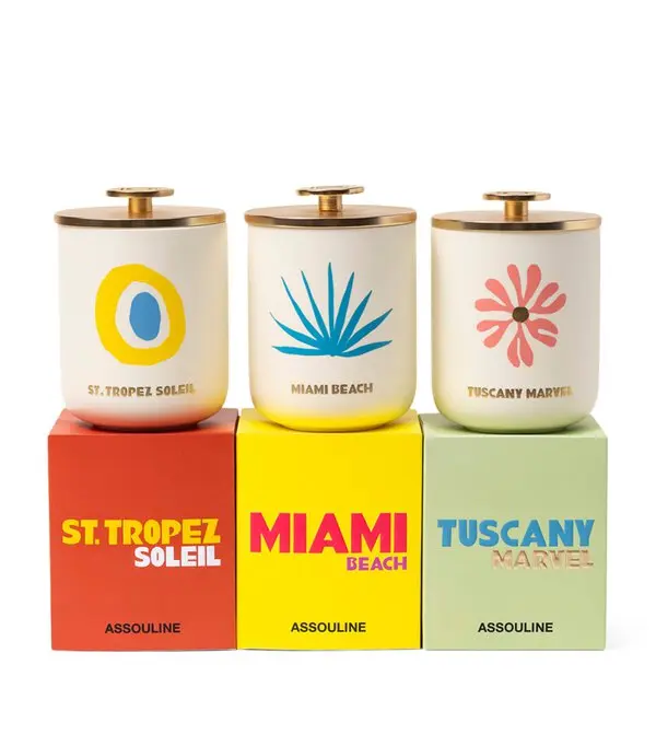 Assouline Miami Beach Travel From Home Candle - Neutral