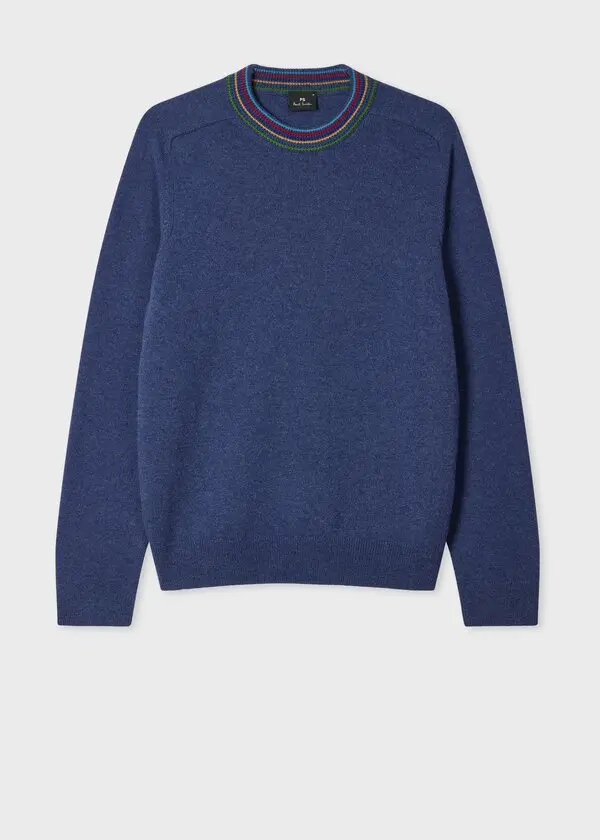 Paul Smith Mid Merino Wool 'sports Stripe' Sweater