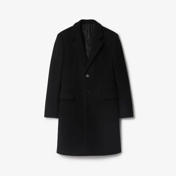 Burberry Tailored Wool Coat - Black