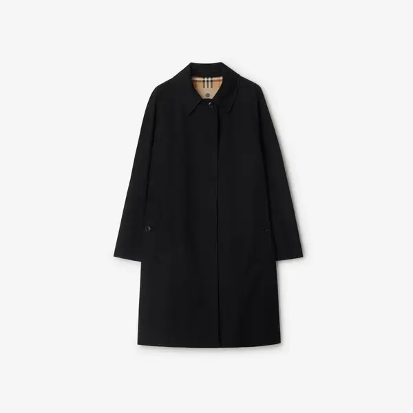 Burberry Mid-length Camden Heritage Car Coat - Black