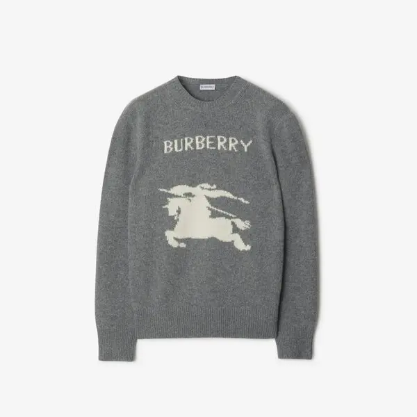 Burberry Knight Wool Cashmere Sweater - Grey