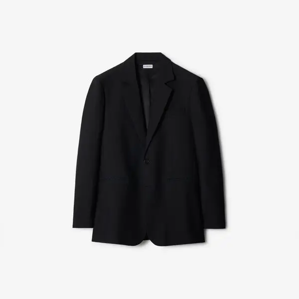 Burberry Wool Tailored Jacket - Black