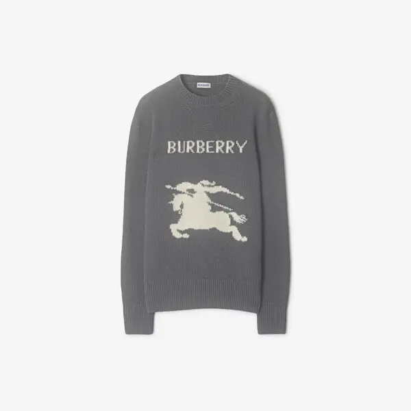 Burberry Knight Wool Cashmere Sweater - Grey