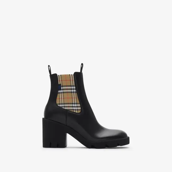 Burberry Leather Stride Chelsea Boots