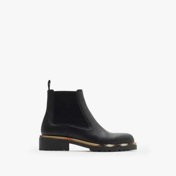 Burberry Leather Chelsea Boots