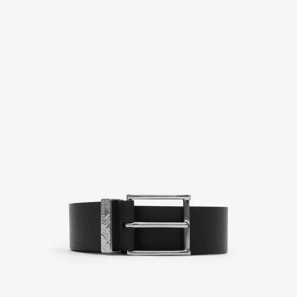 Burberry Leather Check Pattern Belt
