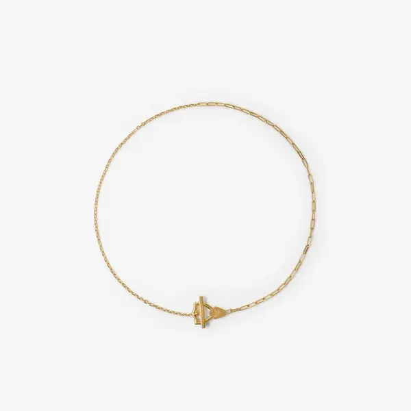 Burberry Shield Chain Necklace - Gold