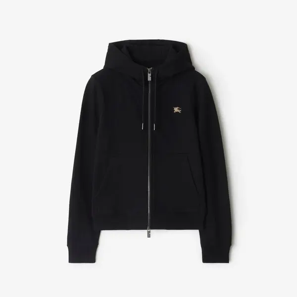 Burberry Knight Stamp Cotton Zip Hoodie