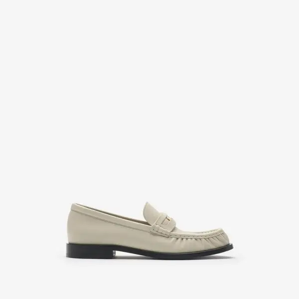 Burberry Leather Cadet Loafers With Enamelled Knight Stamp