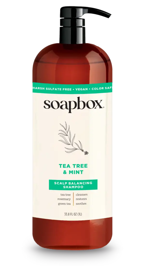 SOAPBOX Tea Tree & Mint Scalp Balancing Shampoo - One-color