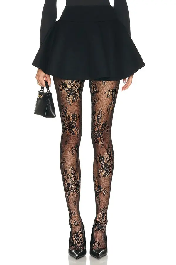 Wardrobe.NYC Circle Mini Skirt - Black