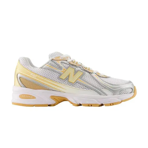 NEW BALANCE 740 "white Indoor Court Ash Wood - Yellow