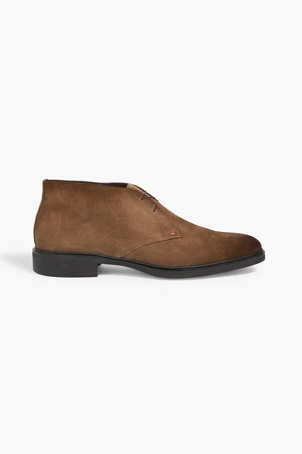 Santoni Suede Desert Boots - Brown