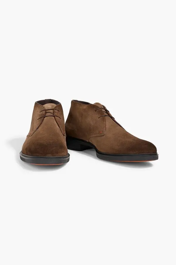 Santoni Suede Desert Boots - Brown