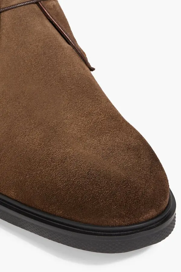 Santoni Suede Desert Boots - Brown