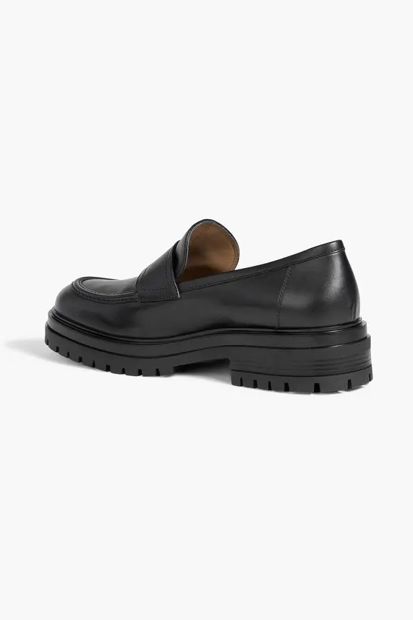 GIANVITO ROSSI Paul Leather Loafers