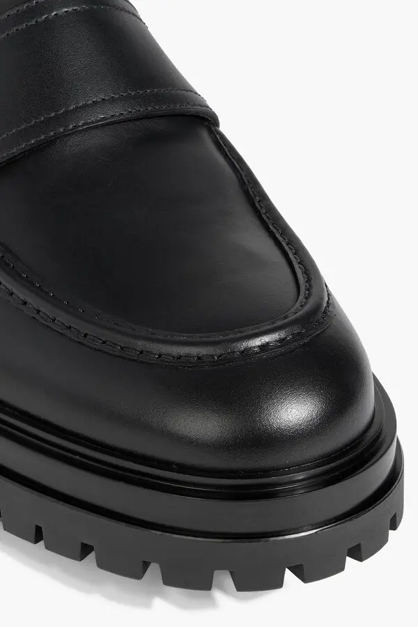 GIANVITO ROSSI Paul Leather Loafers