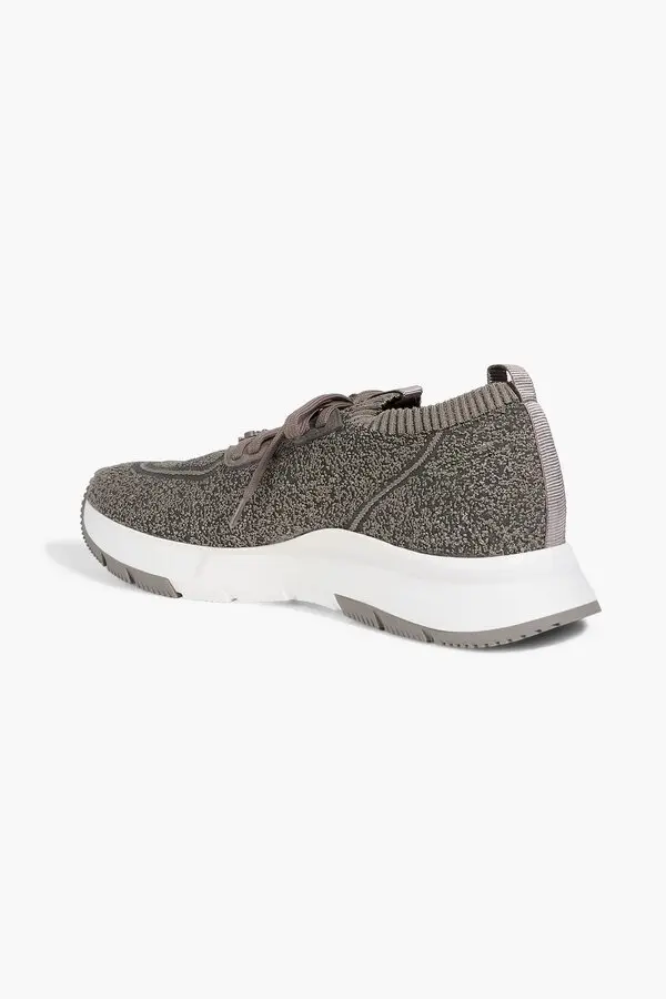 GIANVITO ROSSI Glover Stretch-knit Sneakers