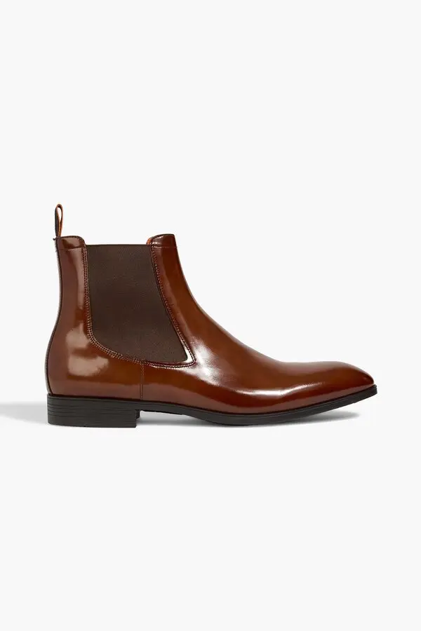 Santoni Deto Leather Chelsea Boots