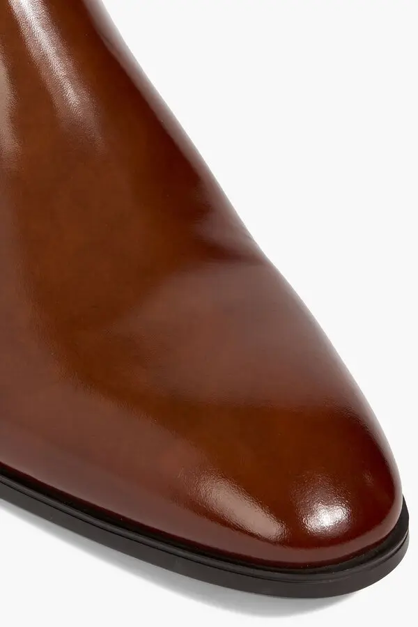 Santoni Deto Leather Chelsea Boots