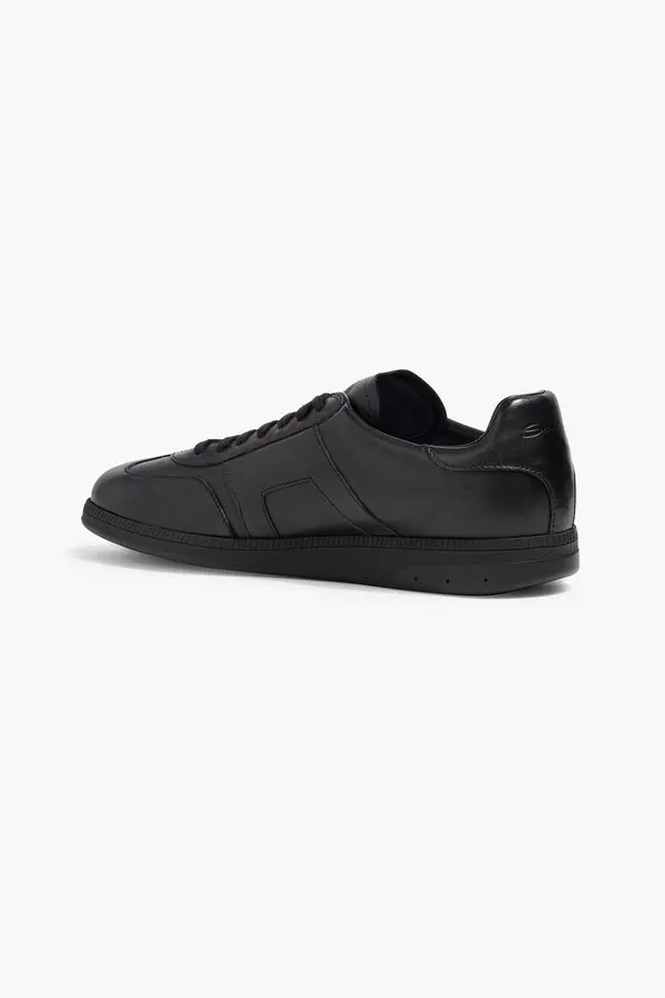 Santoni Dbs Leather Sneakers