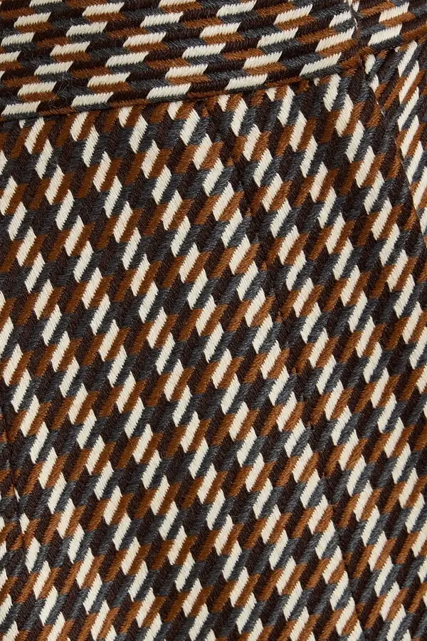 EMILIA WICKSTEAD Miggy Wool-blend Jacquard Straight-leg Pants