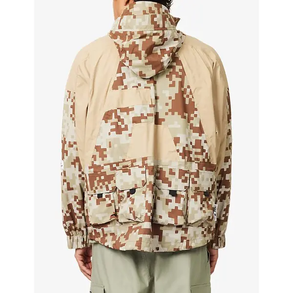 A BATHING APE X Kazuki Snow Hooded Shell Jacket - Beige