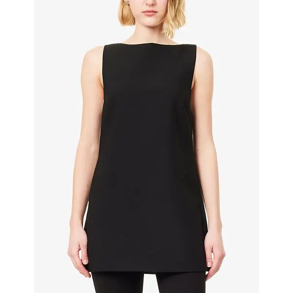 Dissh Stretch-Woven Mini Dress - Black | Editorialist