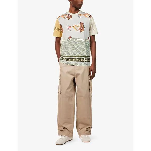 Paul Smith Multi-print Crewneck Cotton-jersey T-shirt