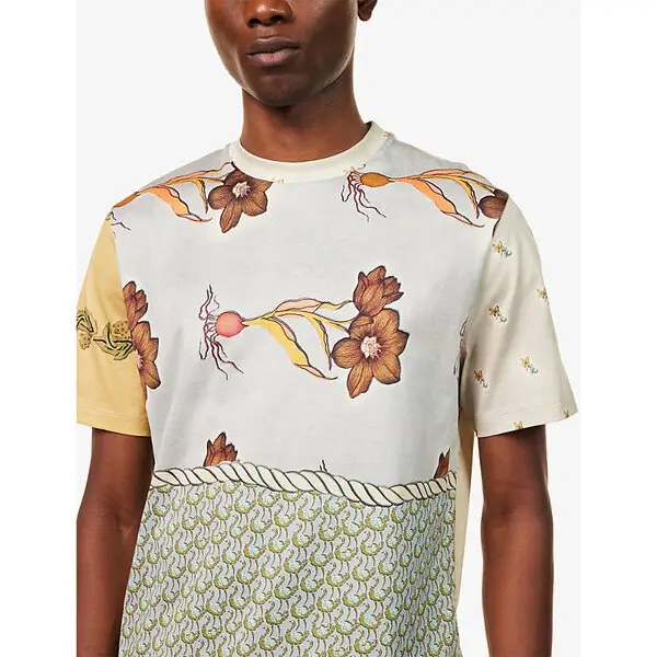Paul Smith Multi-print Crewneck Cotton-jersey T-shirt
