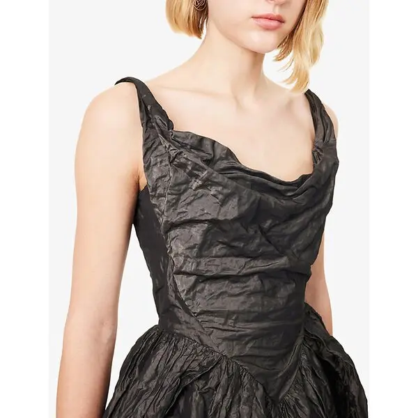vivienne westwood corset mini dress Vivienne Westwood Draped Corset Minidress In Black - 38% Off