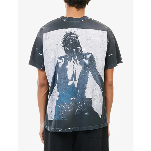 HELLSTAR Mercy Graphic-print Cotton-jersey T-shirt