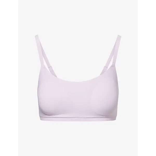 Chantelle Soft Stretch Smooth Padded Stretch-woven Bralette - Lilac