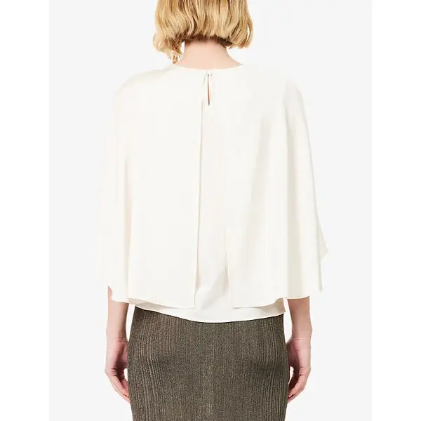 Simkhai Eliora Cape Woven Top - Cream