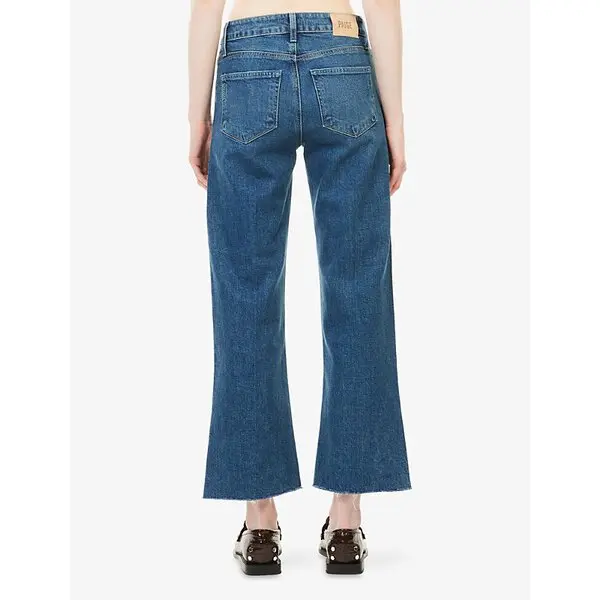Paige Leenah Ankle Raw-hem Denim Jeans - Traverse